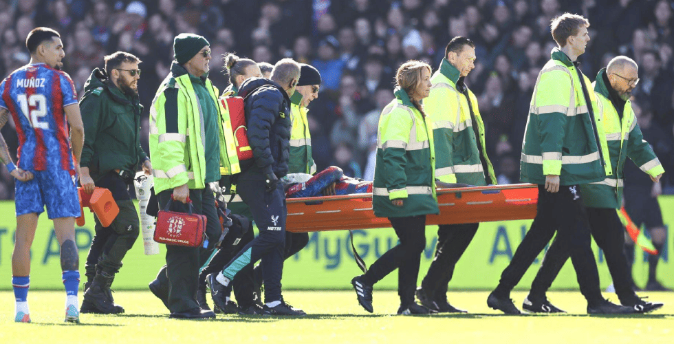 Crystal Palace Star Mateta Hospitalized After Brutal Collision in FA ...
