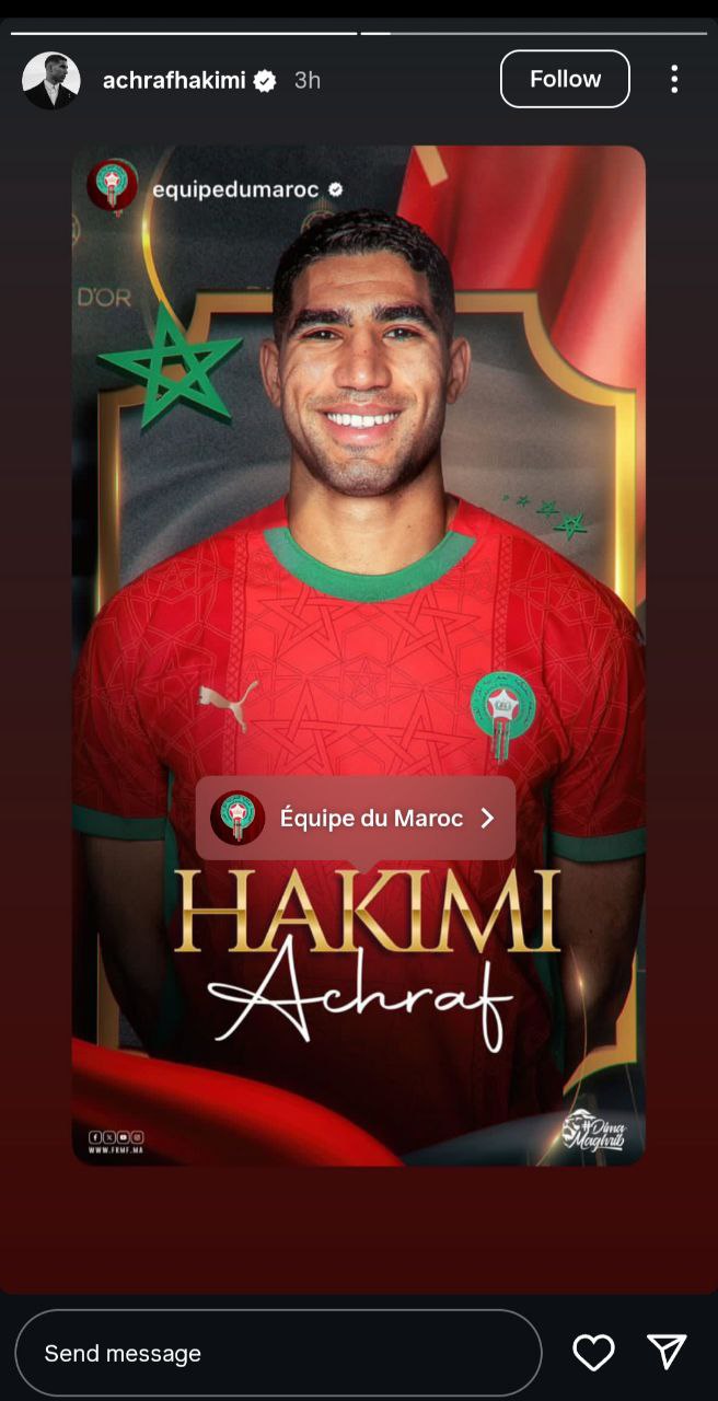 Ballon d'Or 2025 : Achraf Hakimi réagit à sa nomination - Foot Africa