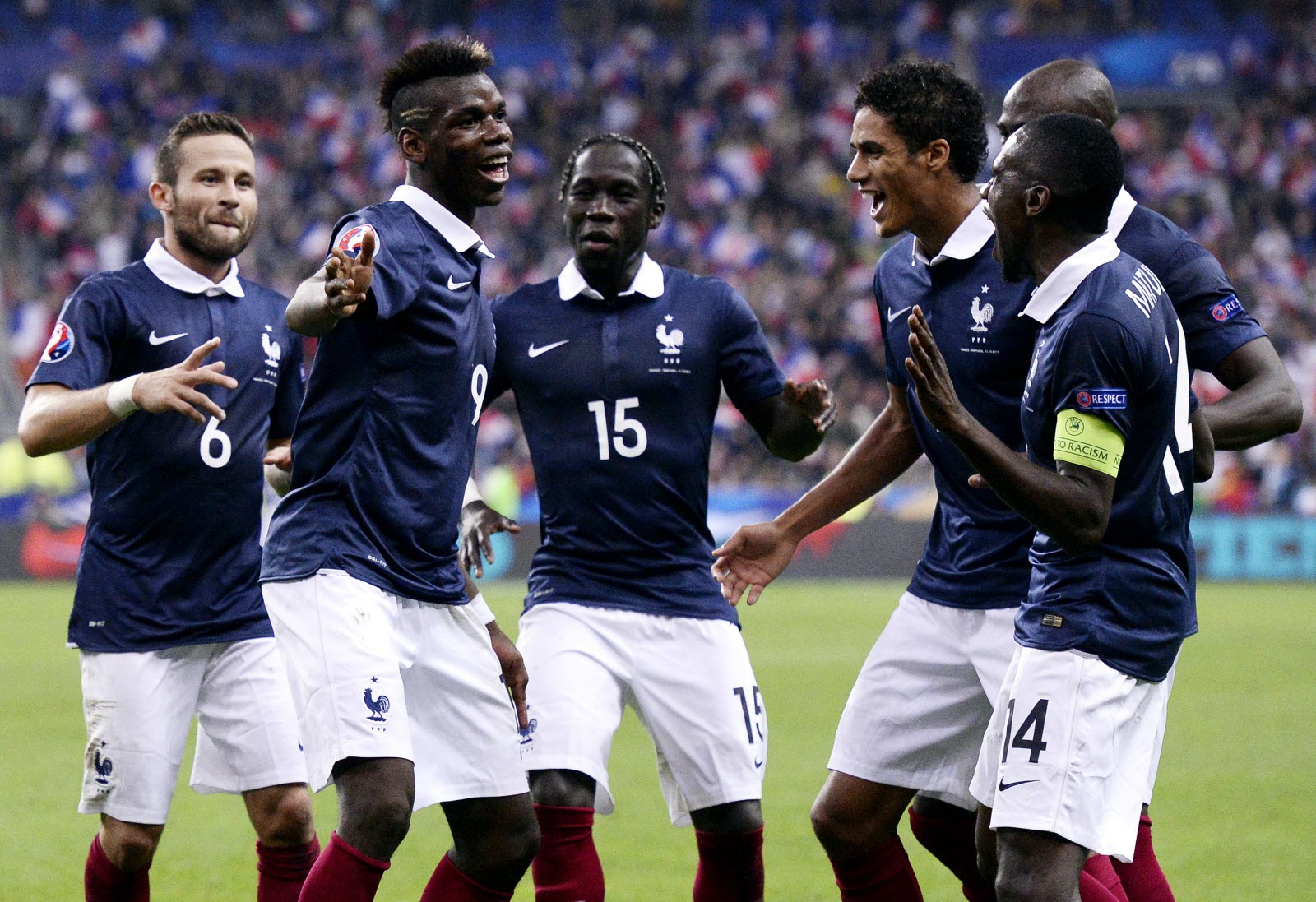 "Today, there are eleven black players in the French national team ...