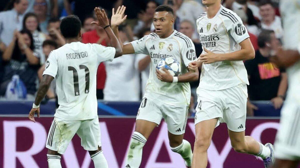 UCL: Kylian Mbappé makes OM bend and gives Real Madrid the perfect ...