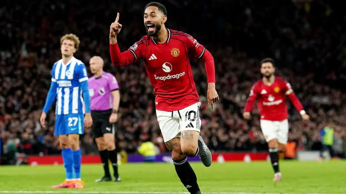 Matheus Cunha scores his first goal for Manchester United! - Foot Africa