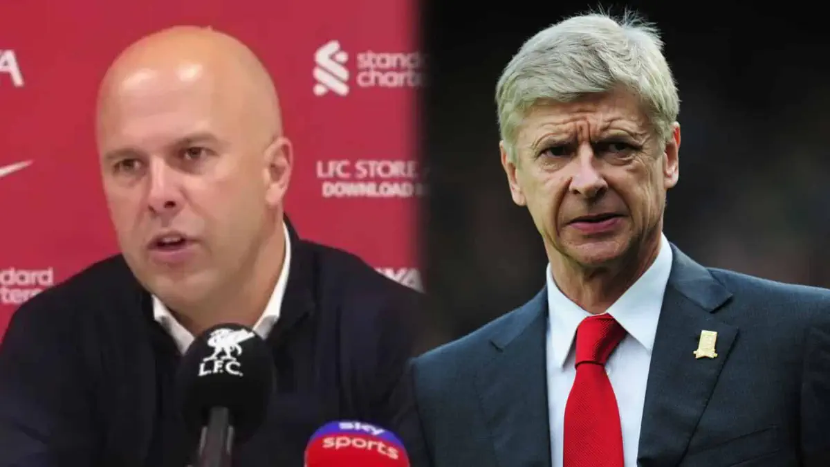 Liverpool: Arne Slot puts Wenger in his place during press conference ...