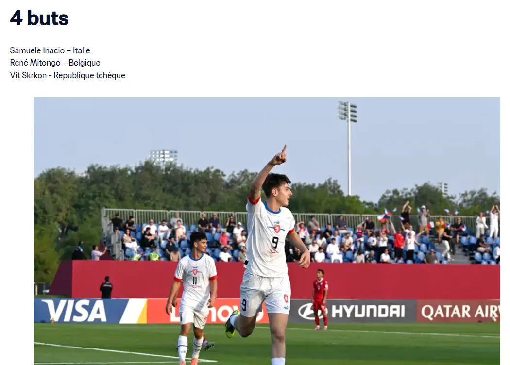 U17 World Cup in Qatar: who will win the Golden Boot? - Foot Africa