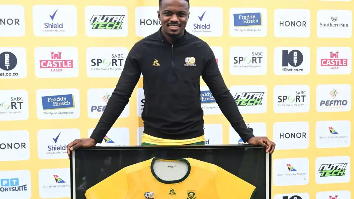 Teboho Mokoena explains why he dedicated his 50 appearances with Bafana ...